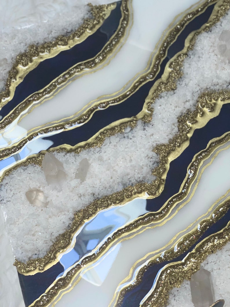 Geode Style Resin Painting - Etsy
