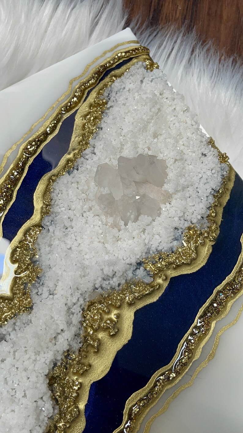 Geode Style Resin Painting - Etsy