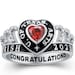 Women's Customized Class Ring for High School and College , Sterling ...