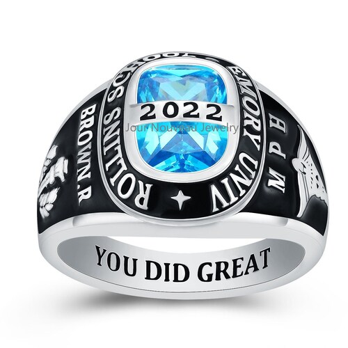 Women's Class Ring Custom Made for High Shcool and College - Etsy