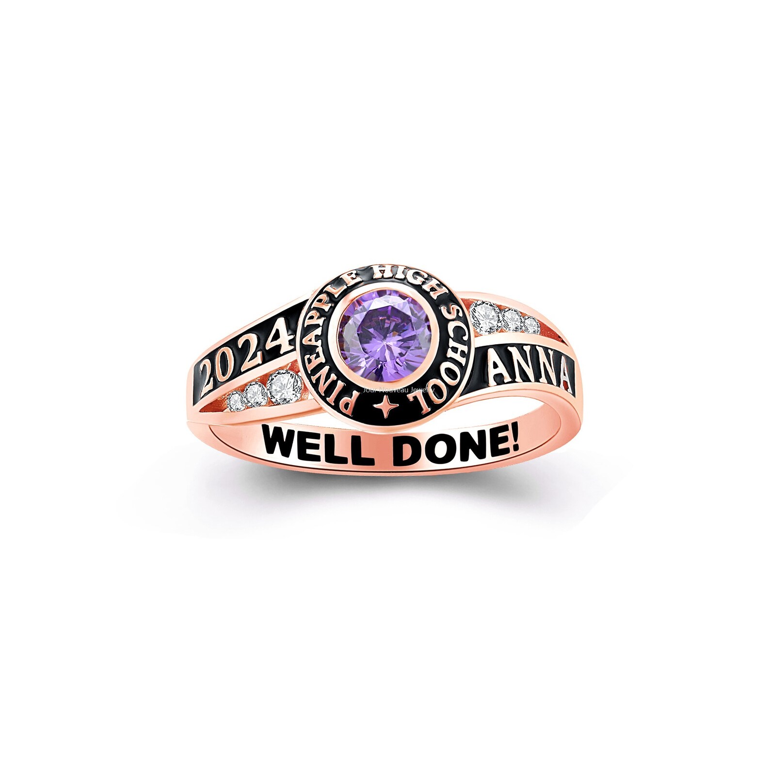 Women's Class Ring Custom Made for High Shcool and College - Etsy