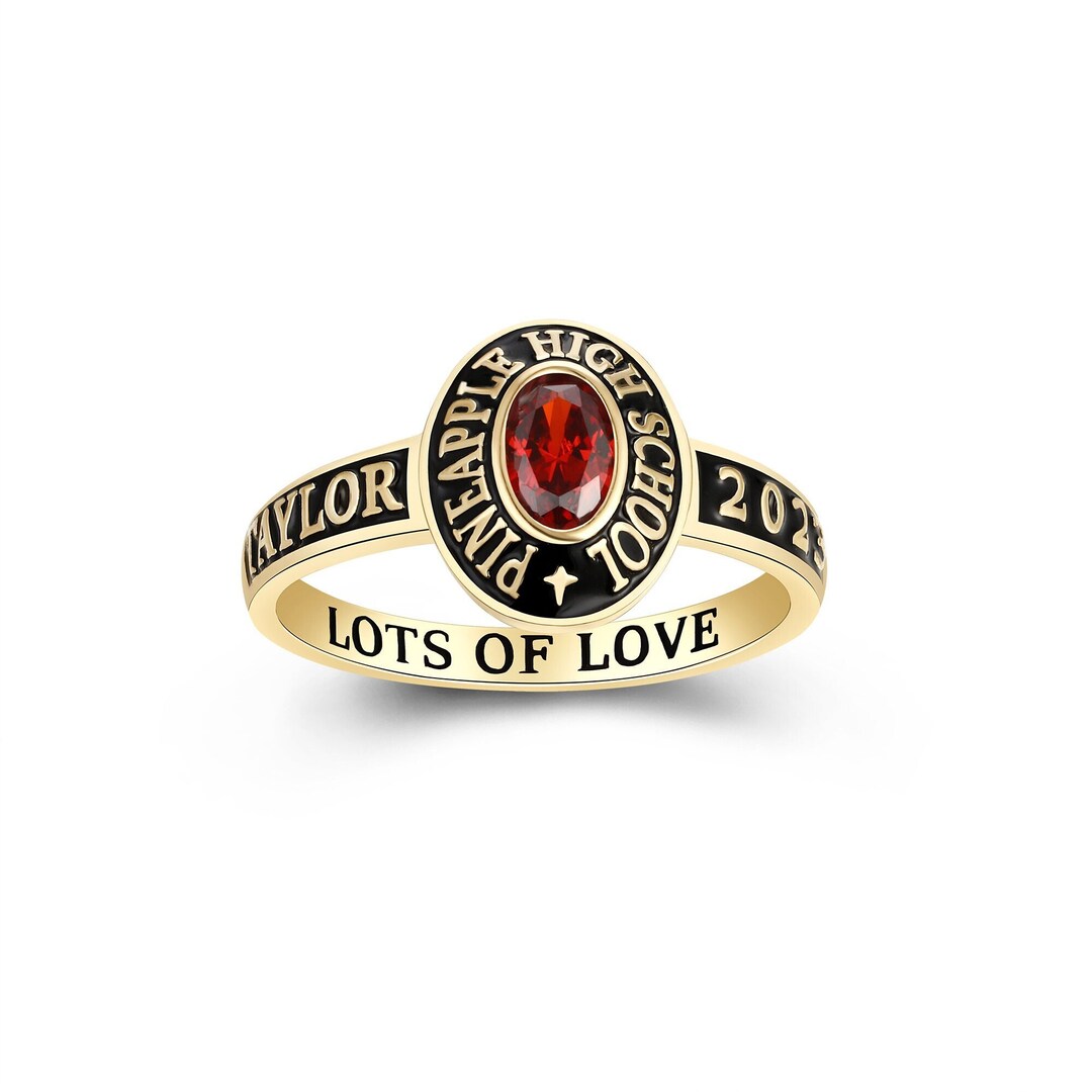 Women's Class Ring Fully Customized for High School and College Grads ...