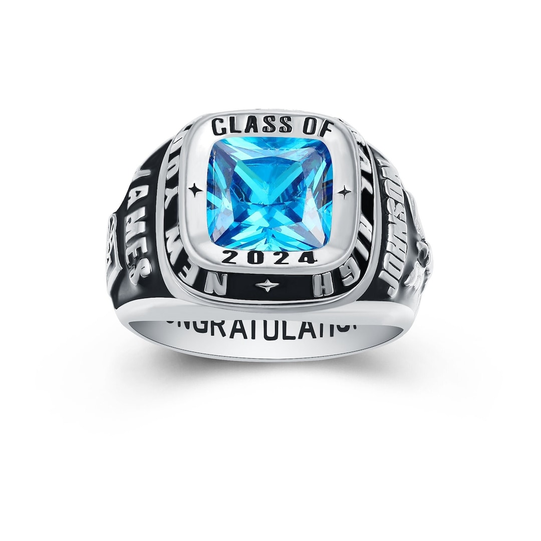 Customized Class Ring for Men High School, College and University ...