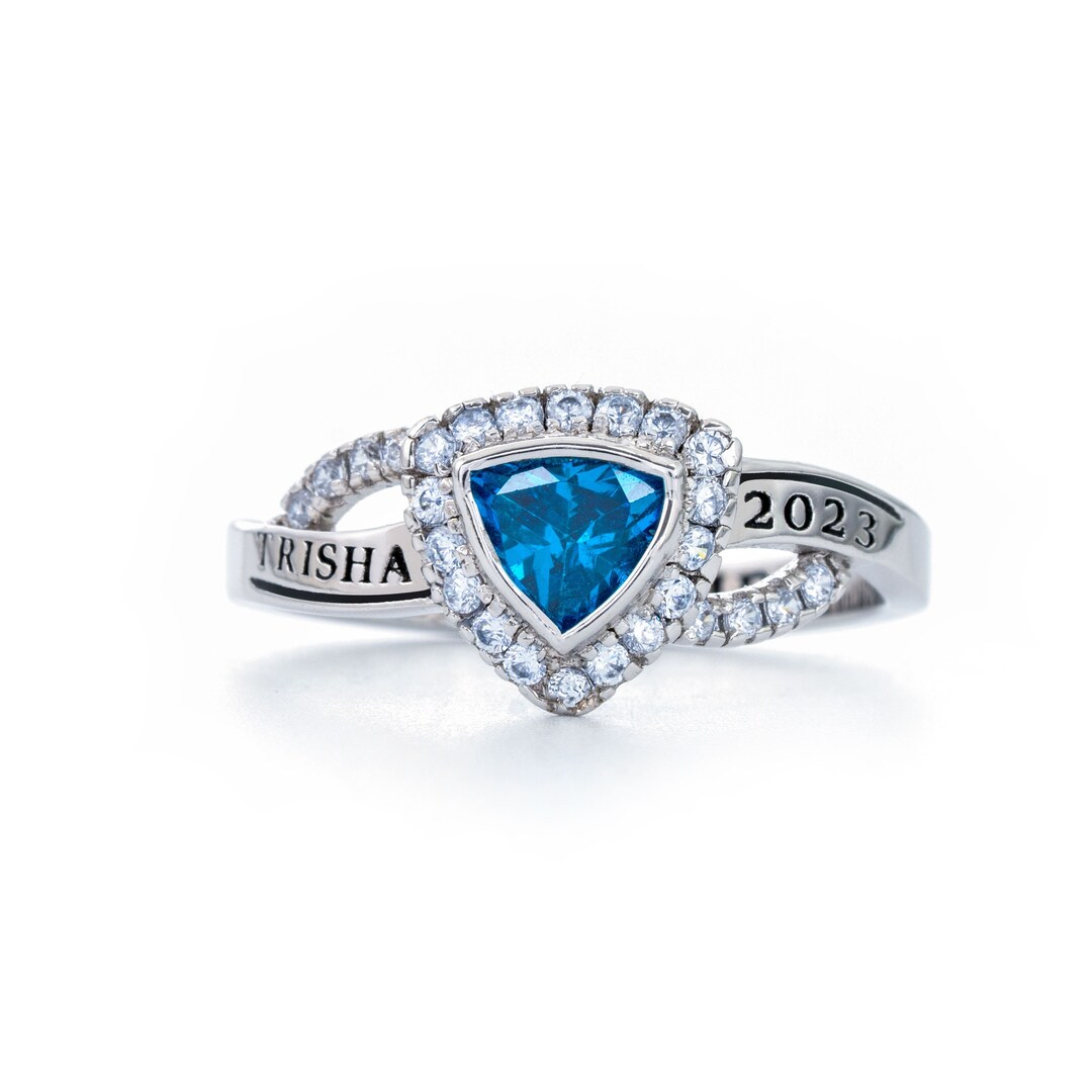 Women's Class Ring Fully Customized for High School and - Etsy