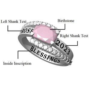 Customizable Class Ring for Women College and High School - Etsy