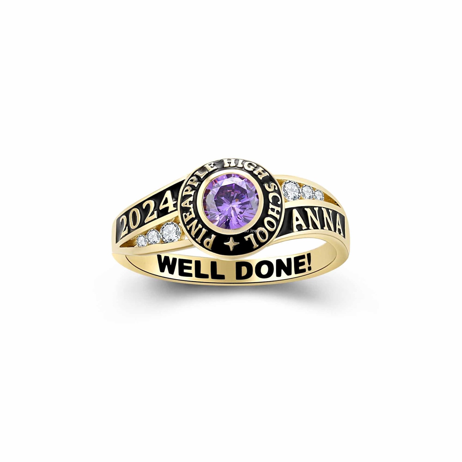 Women's Class Ring Custom Made for High Shcool and College - Etsy