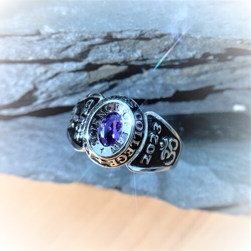 Women's Class Ring Fully Customized for High School and - Etsy