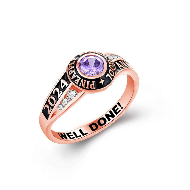 Women's Class Ring Custom Made for High Shcool and College - Etsy