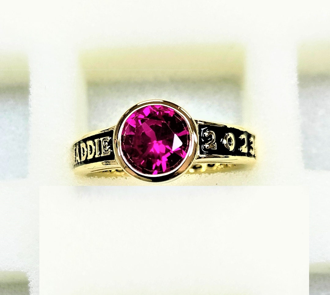 Customized Class Ring College and High School Graduation - Etsy