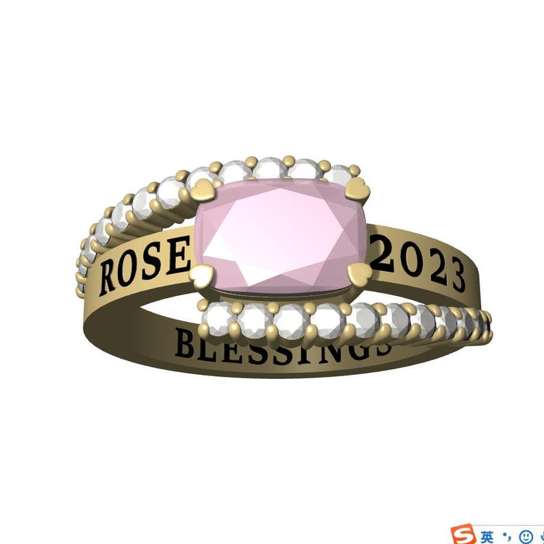 Customizable Class Ring for Women College and High School - Etsy