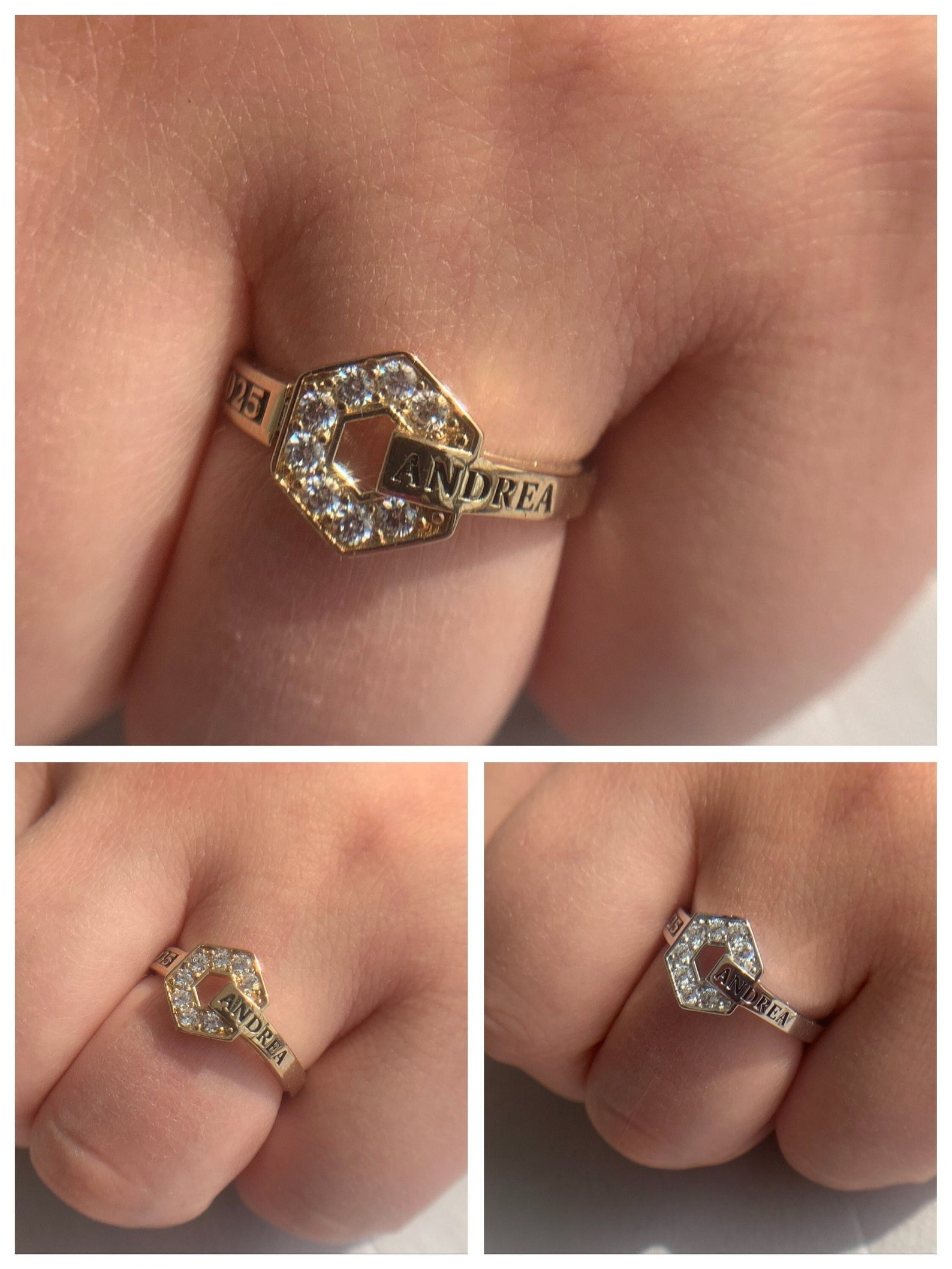 Women's Customized Class Ring for High School and College - Etsy