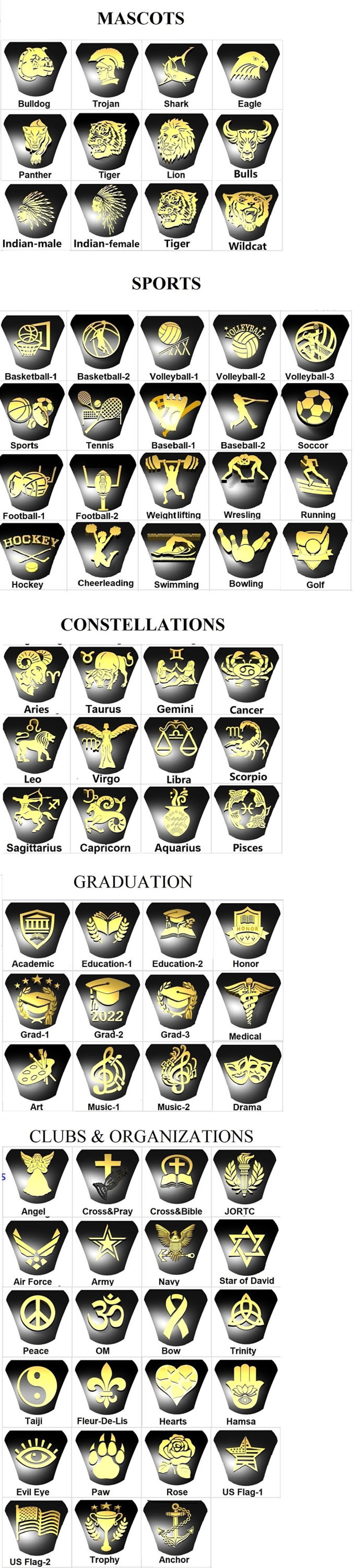 Women's Class Ring for High School or College - Etsy