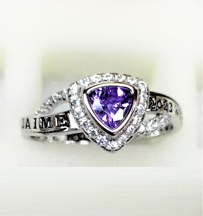 Women's Class Ring Fully Customized for High School and - Etsy
