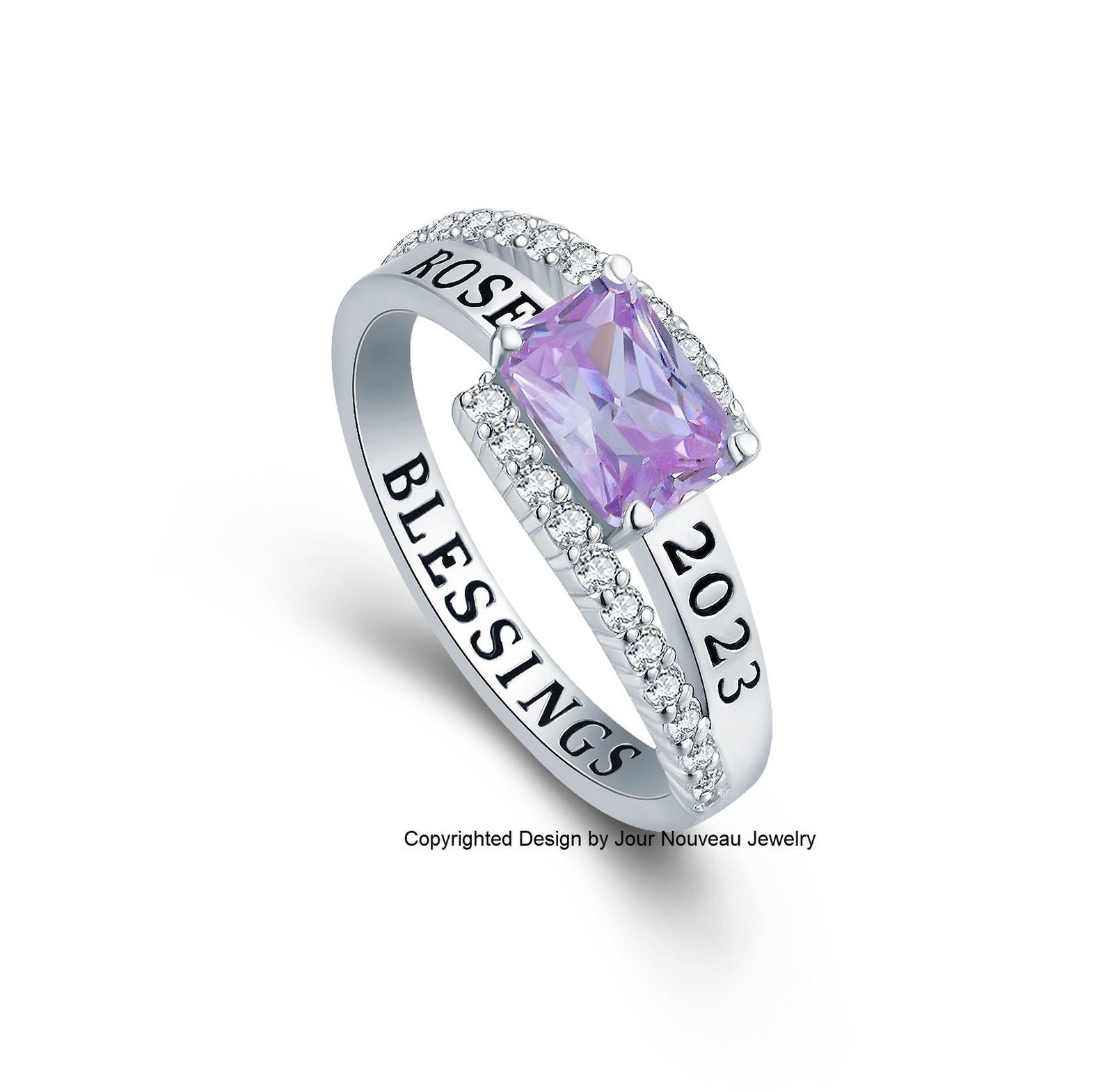 Customizable Class Ring for Women College and High School - Etsy