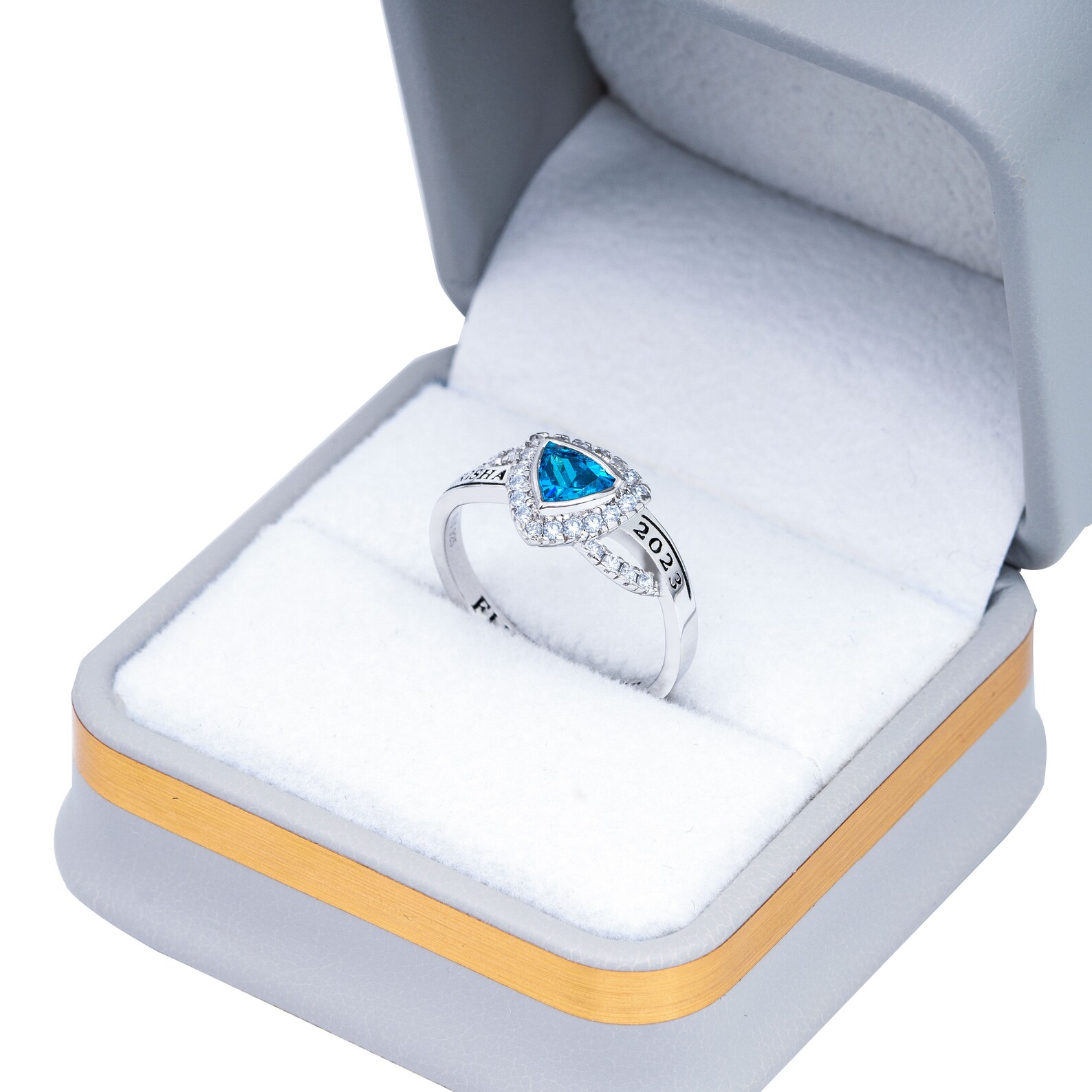 Women's Class Ring Fully Customized for High School and - Etsy