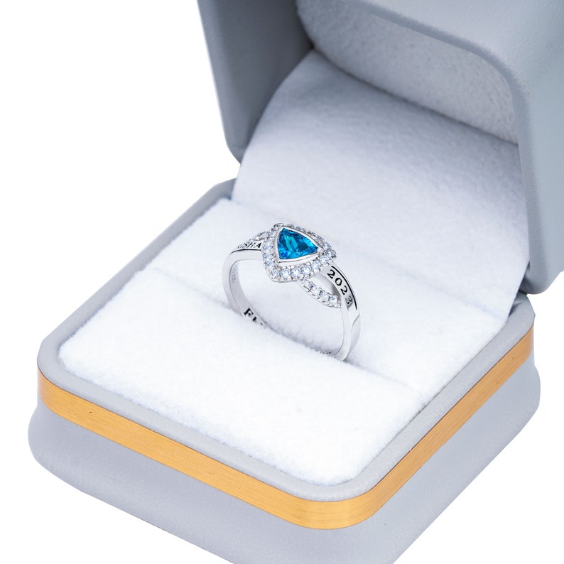 Women's Class Ring Fully Customized for High School and - Etsy
