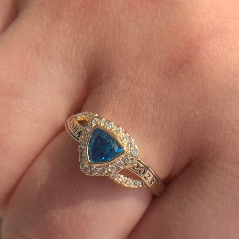 Women's Class Ring Fully Customized for High School and - Etsy