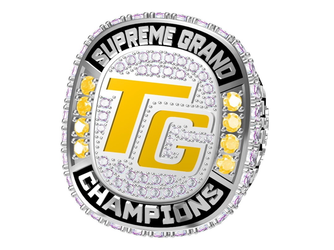 Custom Sports/championship Ring / Cheer Team Ring -sterling Silver ...