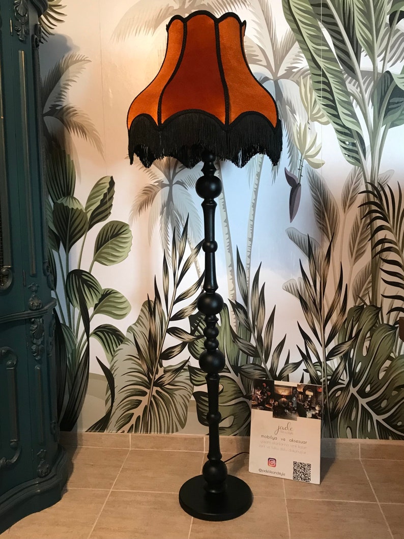 FLOOR LAMP: Victorian Vintage Style Handmade Custom Lamp Shade - Etsy