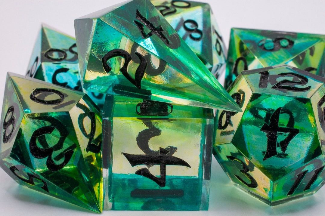 TTRPG Dice | 7 Piece Dice Set | D&D Dice | Dnd 5e | Dice Set | D20 ...