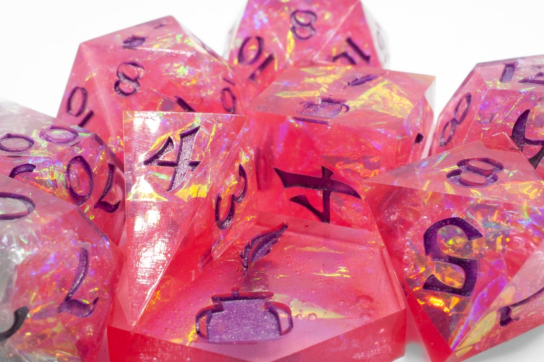 D&D Dice Set | Dnd 5e | Pathfinder Dice | TTRPG Dice | Polyhedral Dice ...