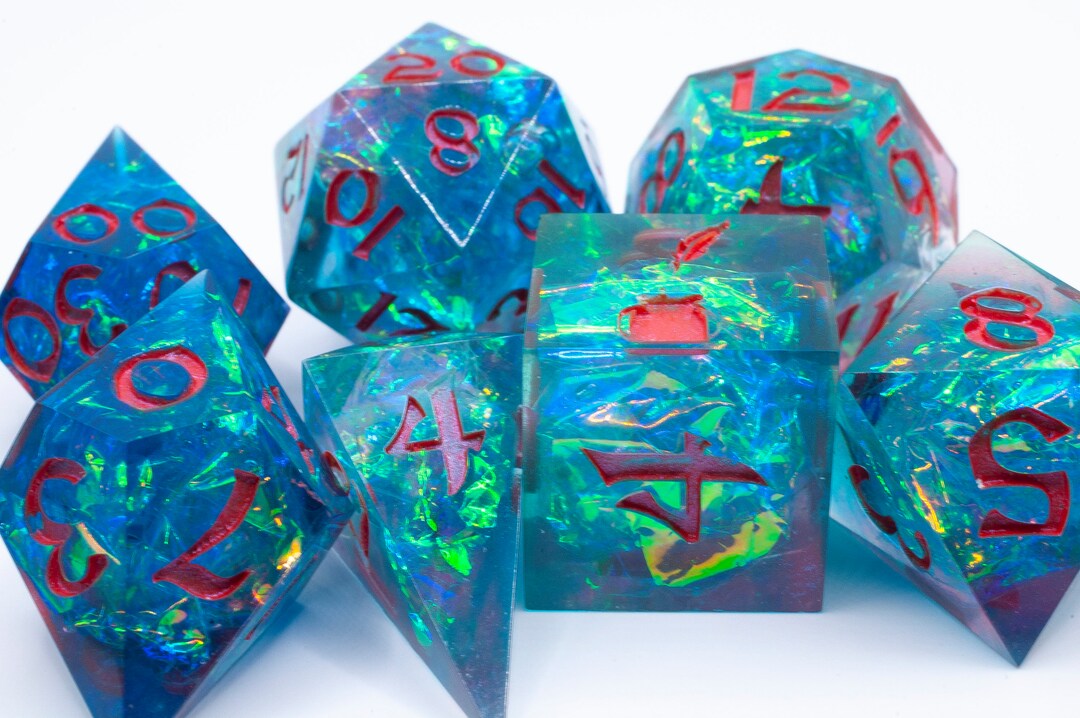 7 Piece Dice Set | Pathfinder Dice | Full Dice Set | Dice | TTRPG Dice ...