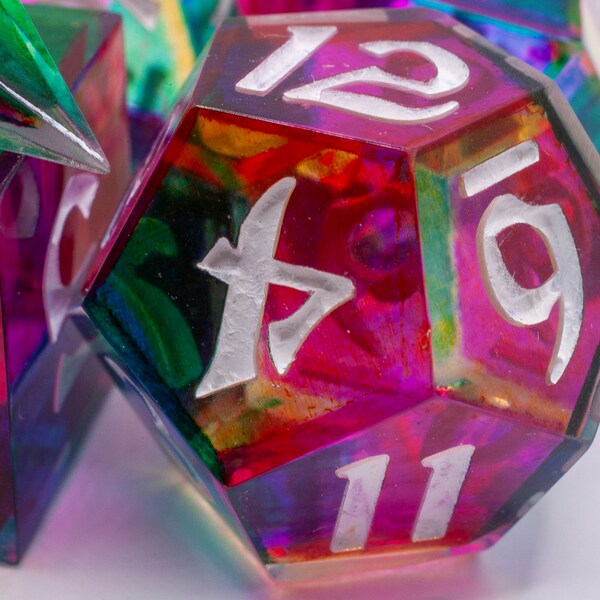 Stained Glass Dnd Dice Set - Etsy Stained Glass Dnd Dice Set - Etsy