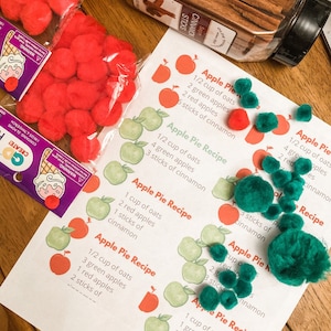 Apple Pie Activity Printable - Etsy