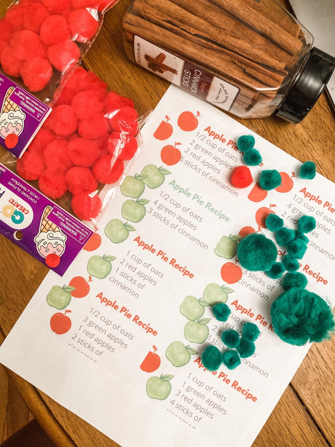 Apple Pie Activity Printable - Etsy