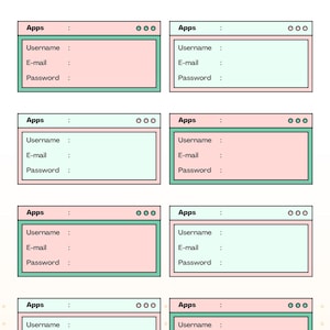 Editable Password Tracker Printable: Password Log, A4/a5/letter ...