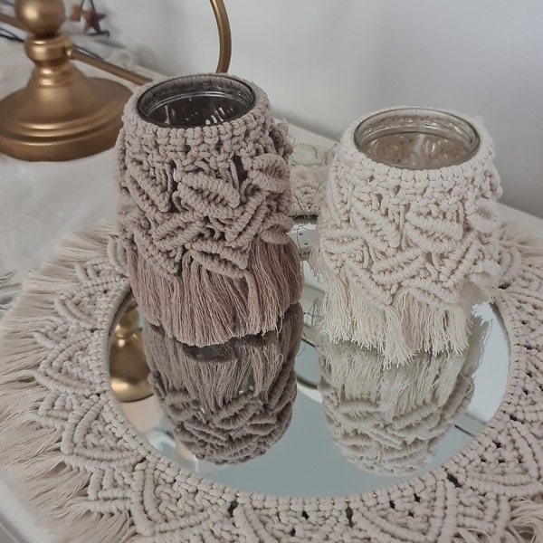 Macrame Candleholder - Etsy