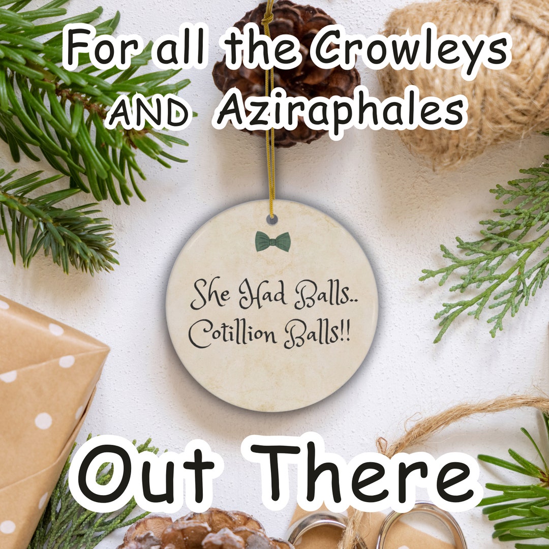 Good Omens Inspired Cotillion Balls Christmas Ornament, Gomens Series ...