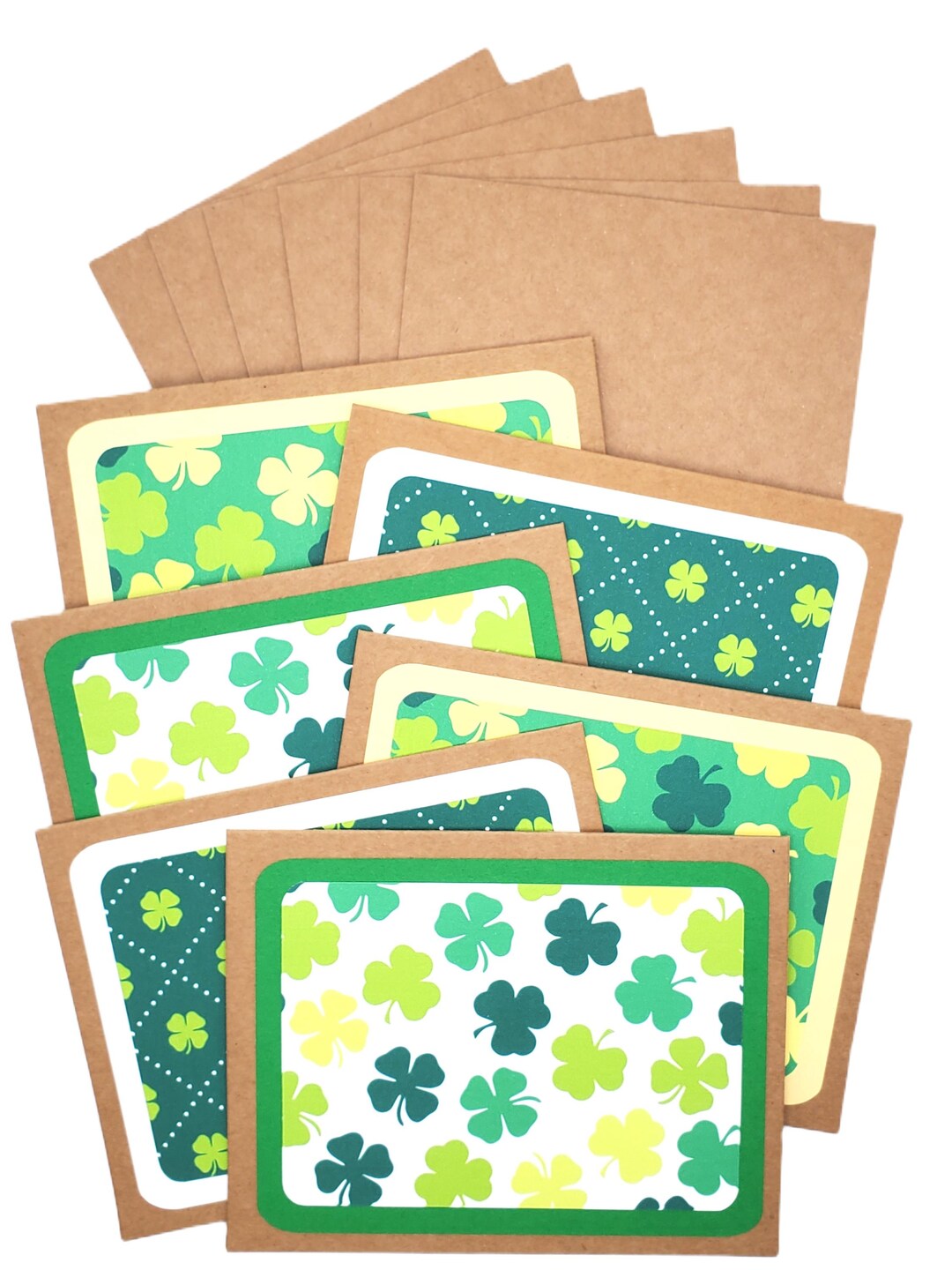 St. Patrick's Day Note Cards, Handmade St. Patrick's Day Card, St ...