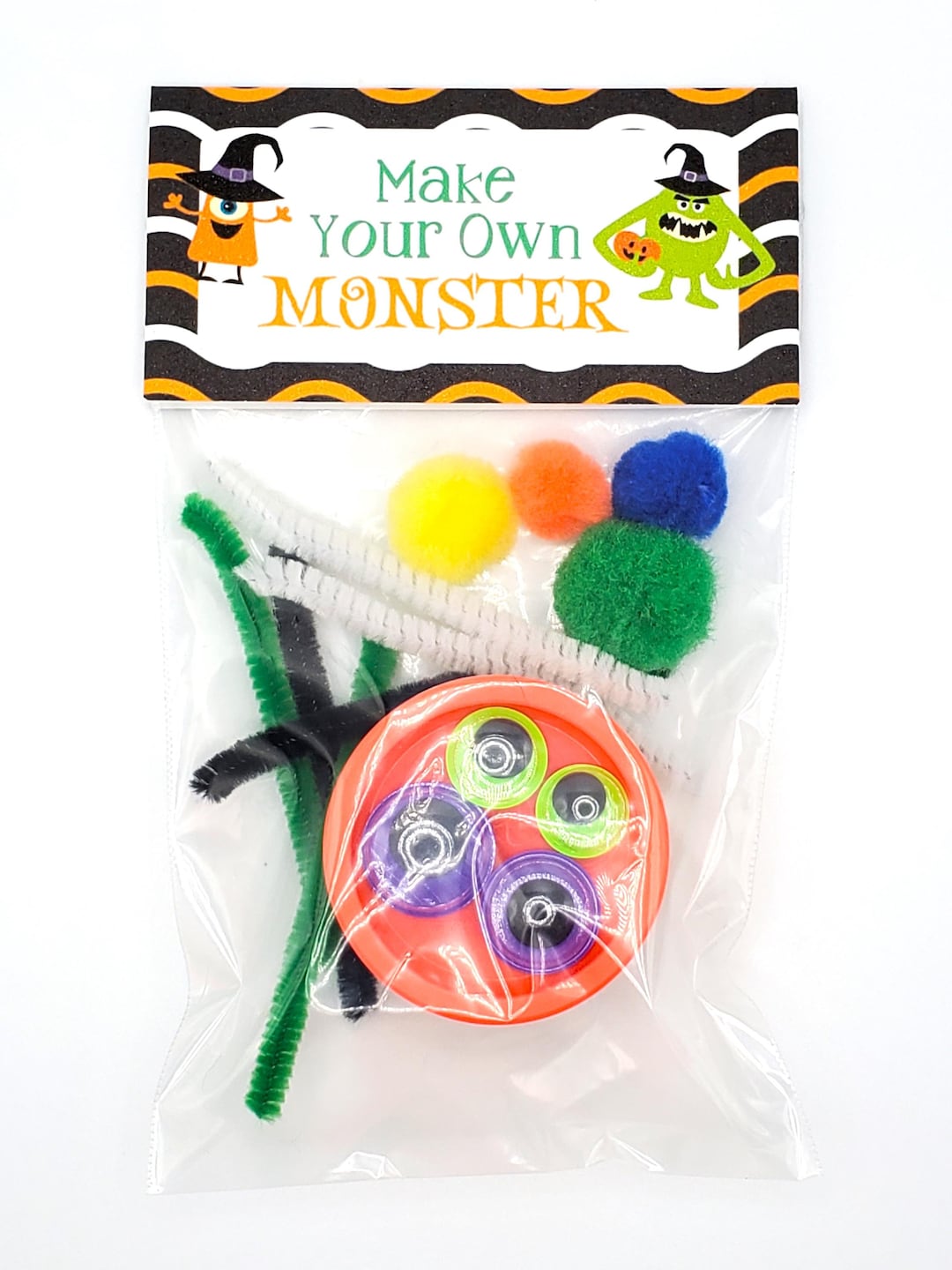Halloween Monster Craft Kit, Modeling Clay, Googly Eyes Party Favor - Etsy