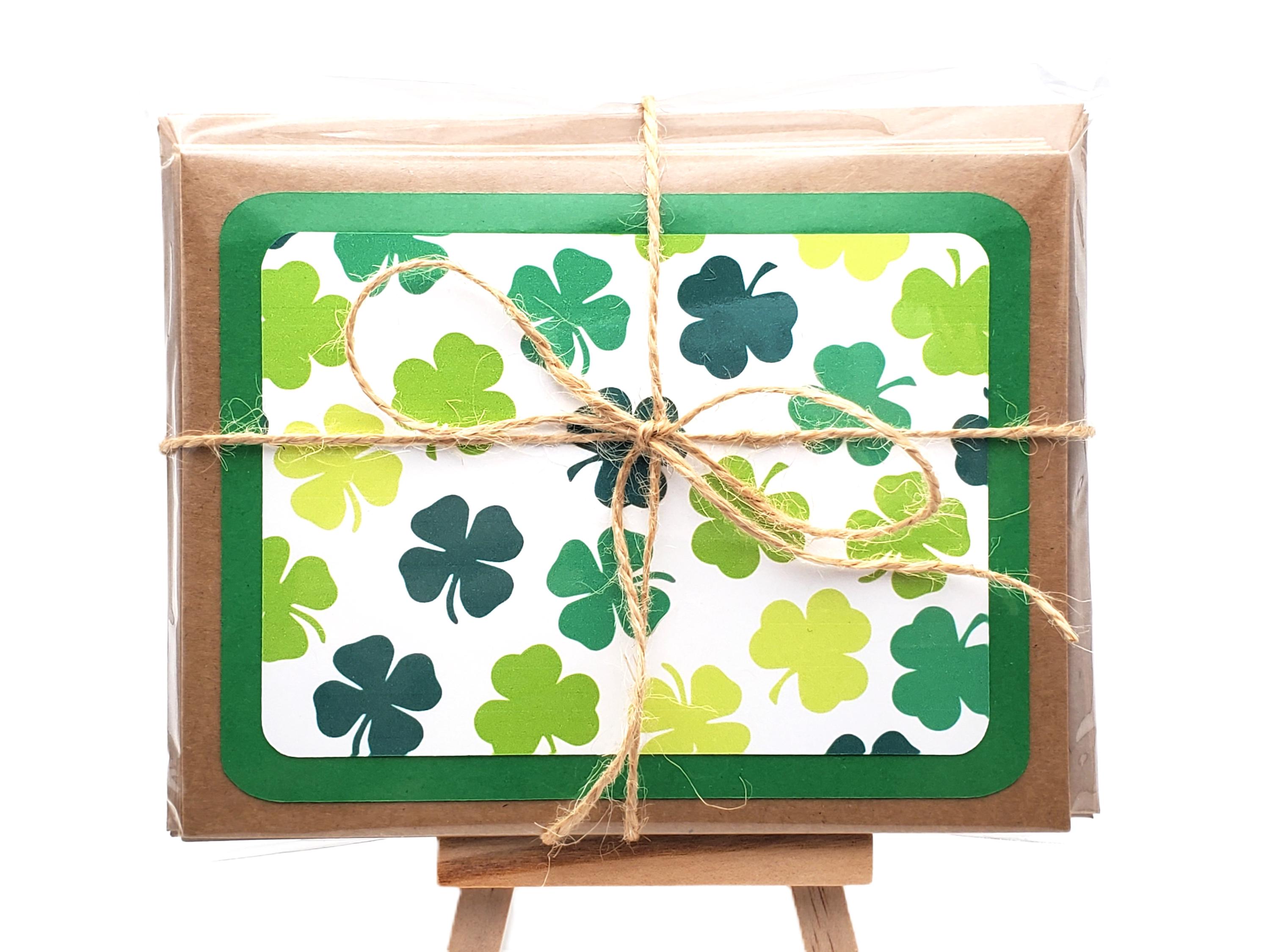 St. Patrick's Day Note Cards, Handmade St. Patrick's Day Card, St ...