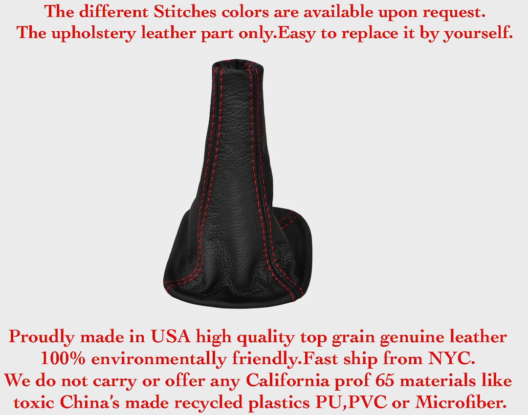 For TOYOTA MR2 1990-1999 New Black Genuine Italian Leather Shift Boot ...