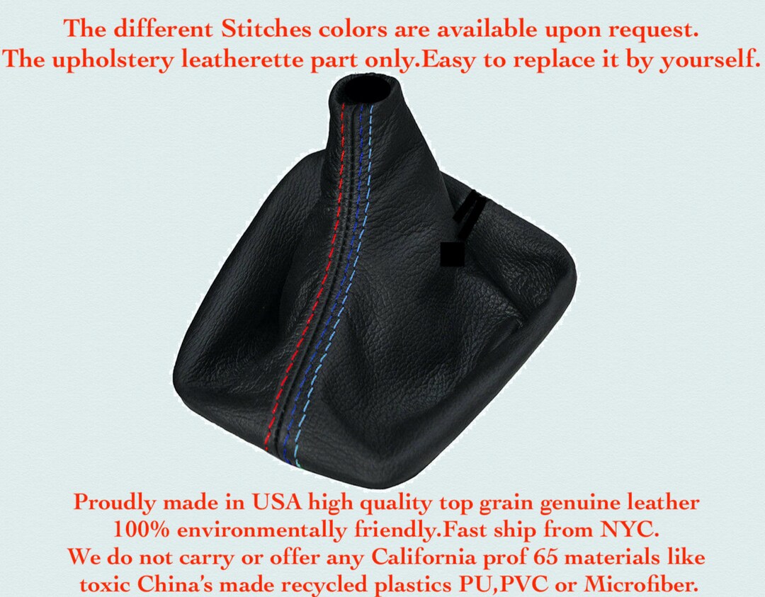 For BMW E90 E91 E92 E93 3-series 2005-2013 New Shift Boot M///stitch ...