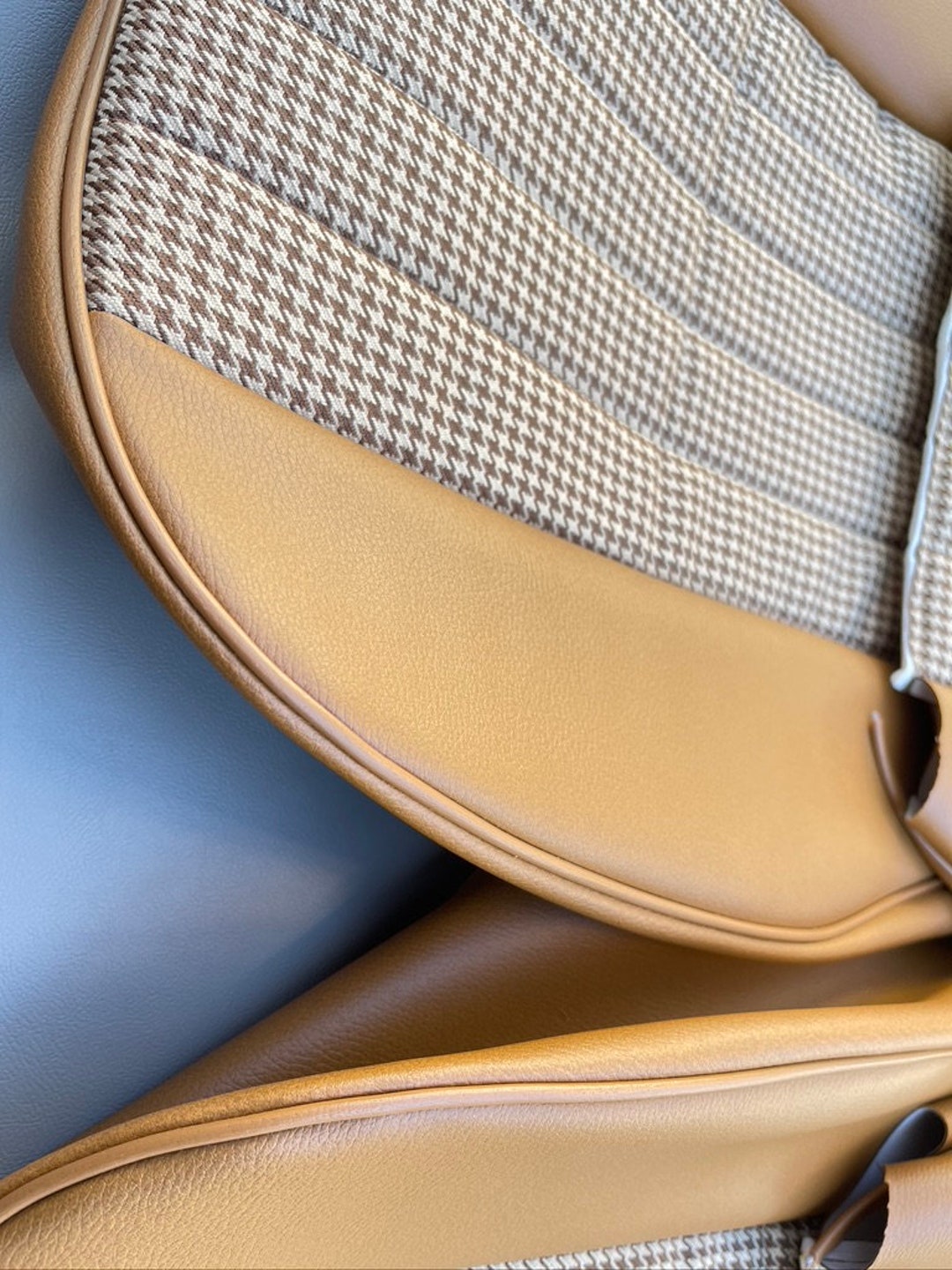 Porsche 911 / 912 1965 – 1973 Retro Houndstooth Tan/brown Insert Front ...