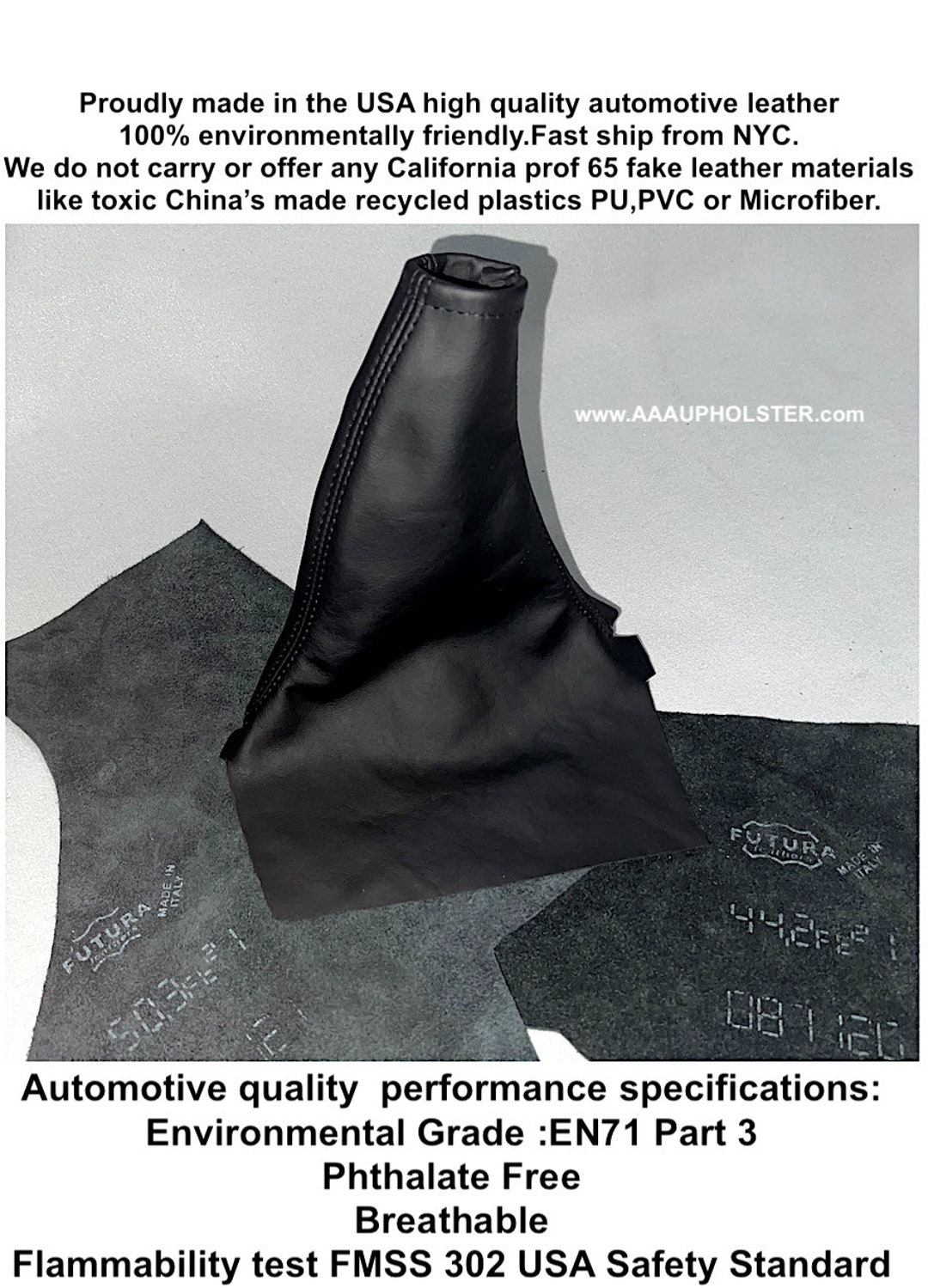 Hand Brake Emergency Boot New Genuine Leather Cover Black for Lexus ...