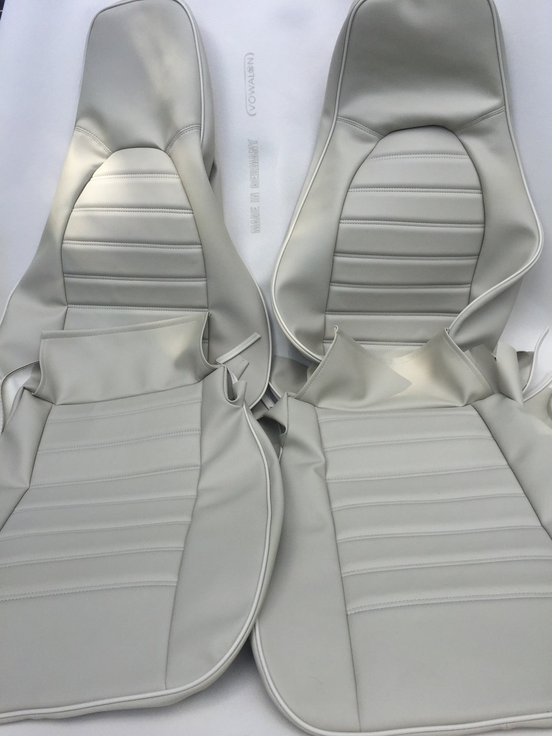 Fits Porsche 924 944 1976 1984 Front Standard Seats New Upholstery Replacement Kit in Linen Vinyl Made by the Aaaupholster Etsy