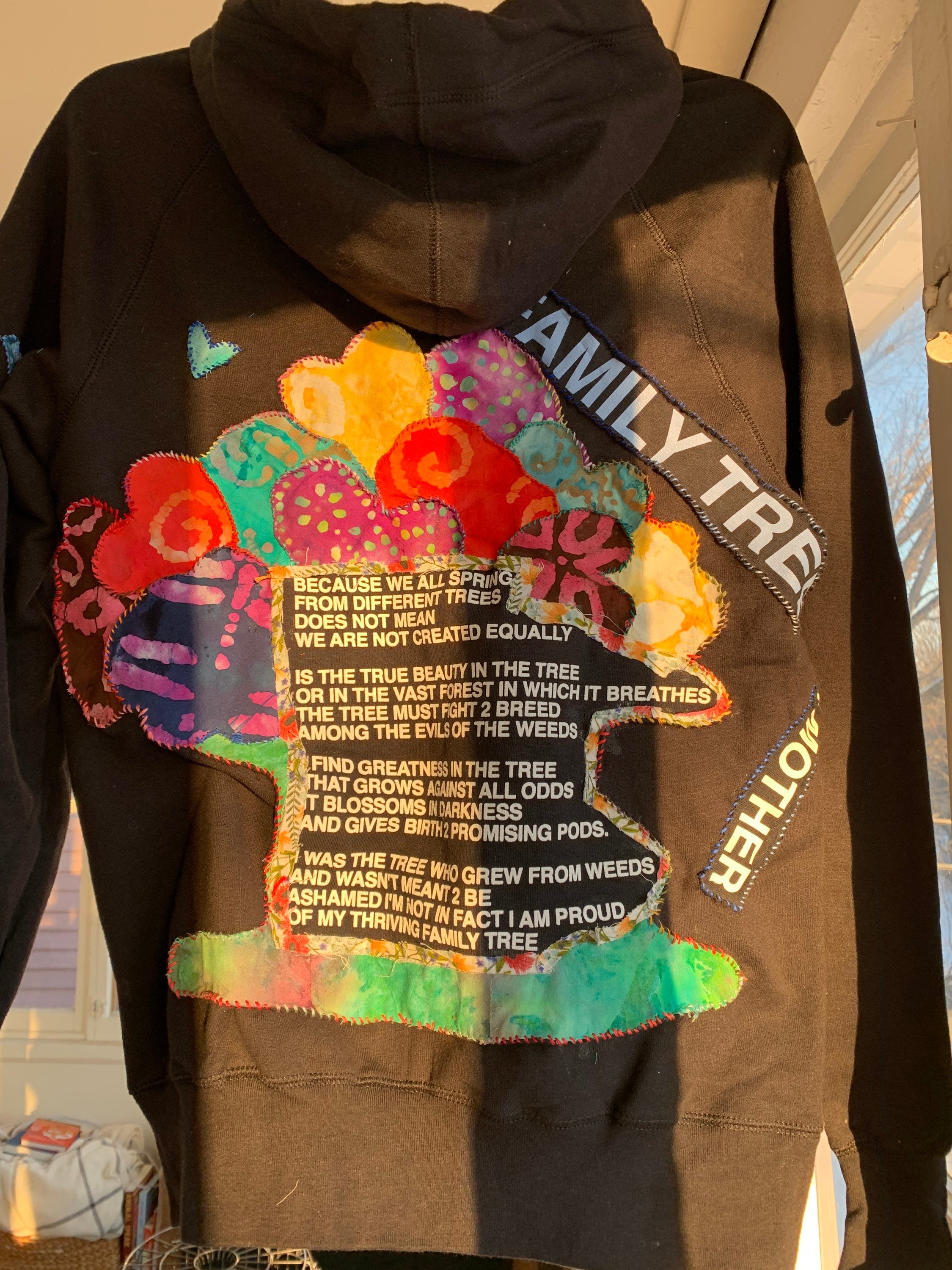 Upcycled Tupac “family Tree” Sweater Hoodie Sweatshirt - Etsy