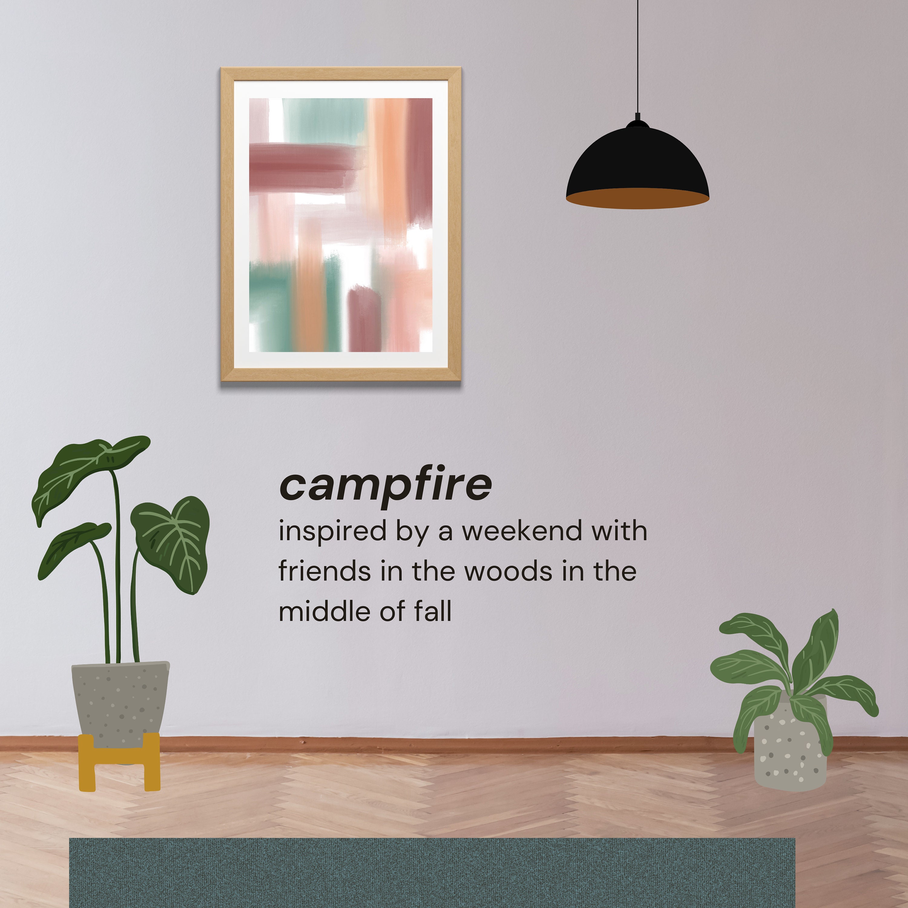 CAMPFIRE | Abstract Art | Instant Download Art | Printable Art - Etsy