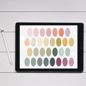Soft Summer Procreate Color Palette - Etsy