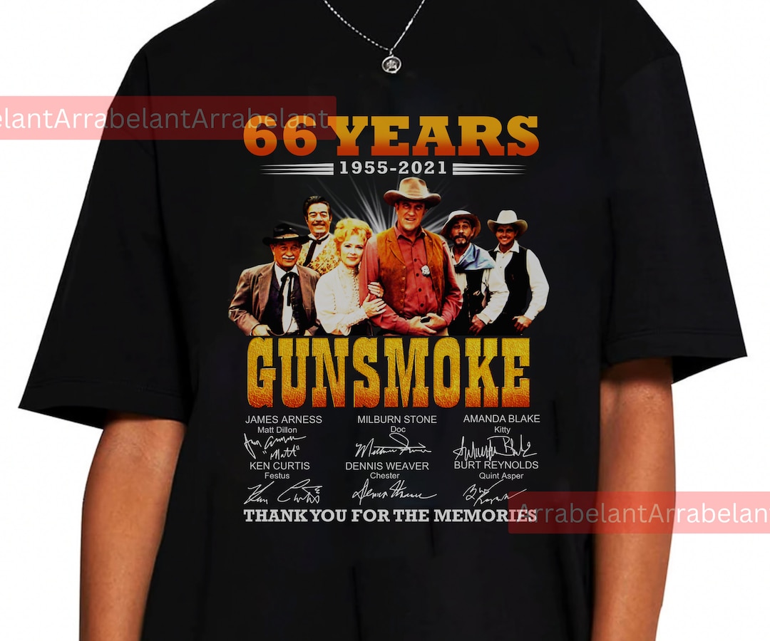 66 Years Anniversary Gunsmoke Shirt Gift, Gunsmoke Shirt Thank You for ...