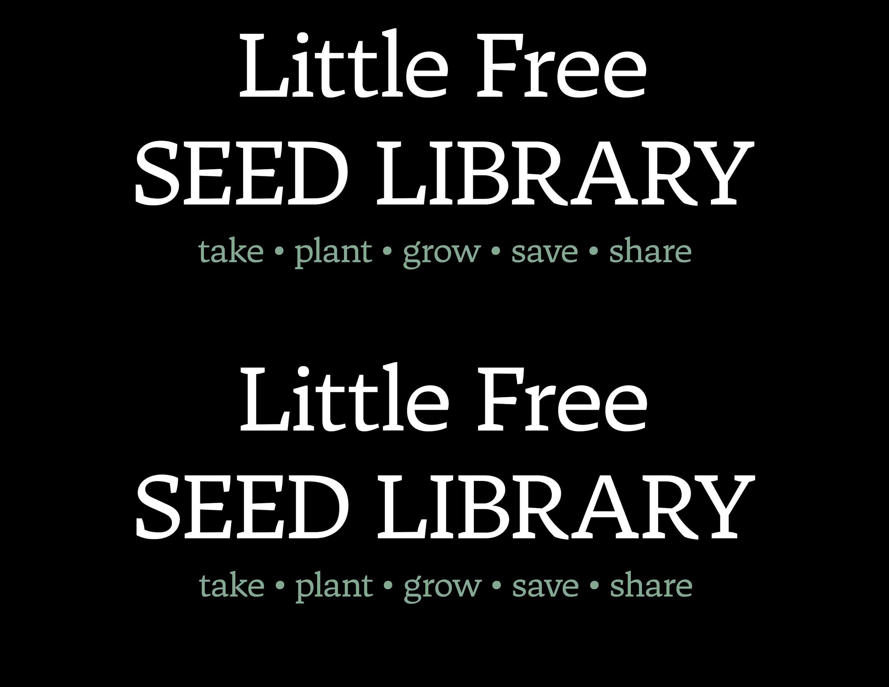 Printable Labels for Little Free Seed Library - Etsy