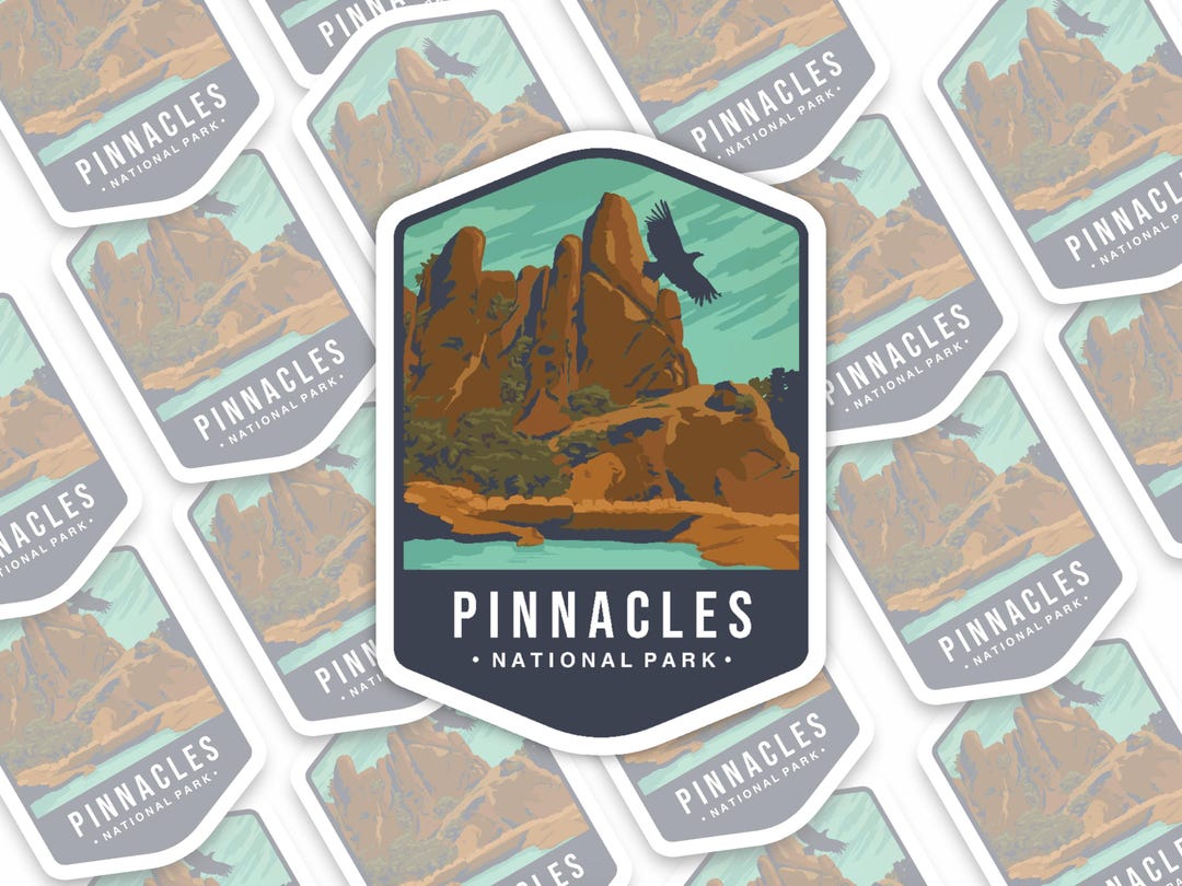 Handmade Vinyl Sticker - "pinnacles National Park " - Etsy