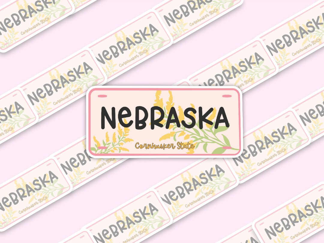 Handmade Vinyl Sticker (UV and Water Resistant)- "nebraska" State ...