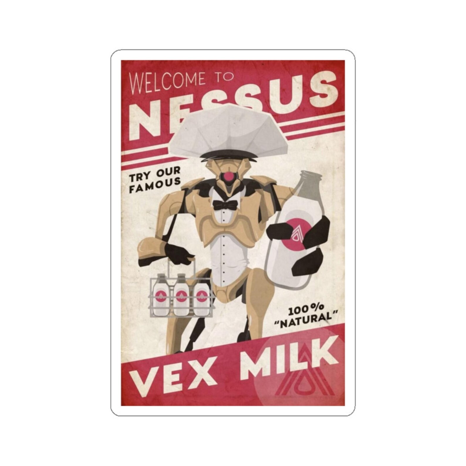 Destiny 2 Vex Milk Meme Kiss-cut Stickers - Etsy