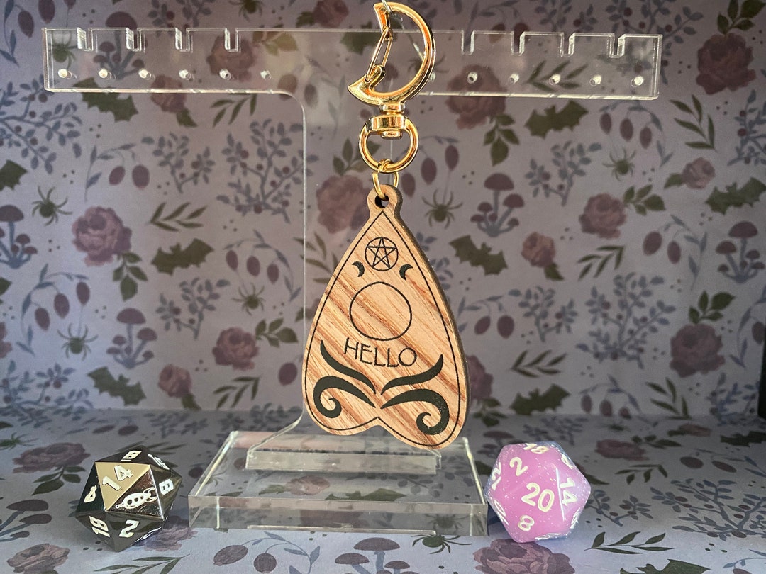 Planchette Wooden Keychain - Etsy