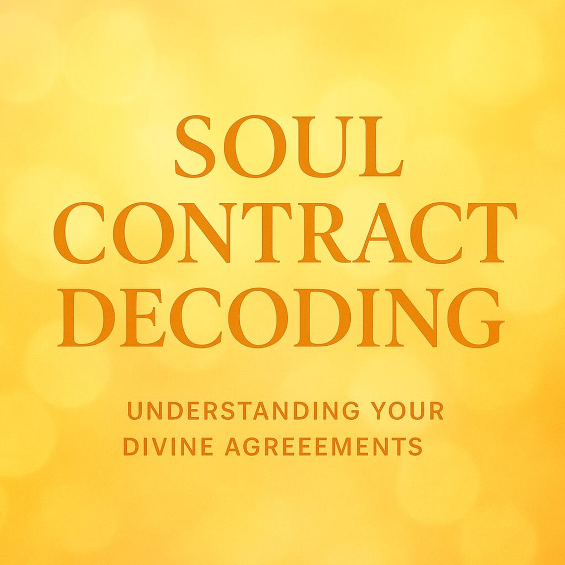 Soul Contract Decoding - Etsy